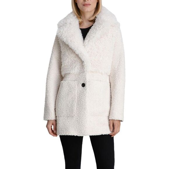 BCBGeneration | Jackets & Coats | Bcbgeneration Womens Fuzzy Faux Fur ...